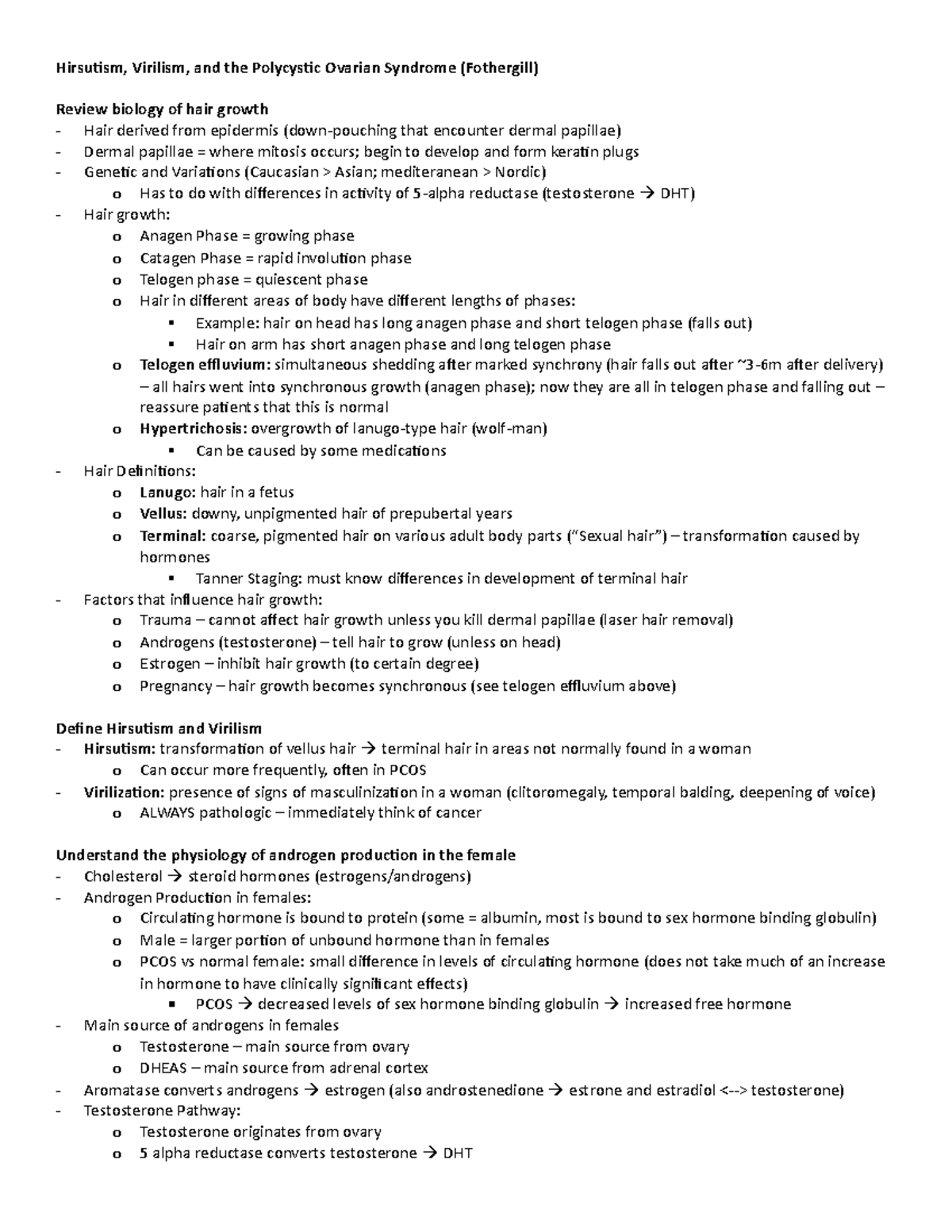 7. Hirsutism, Virilism, and the Polycystic Ovary (Fothergill ...