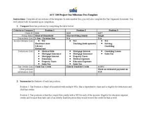 ACC 345 Module Two Summary Template - Define the measurement of each type of ratio and the ...