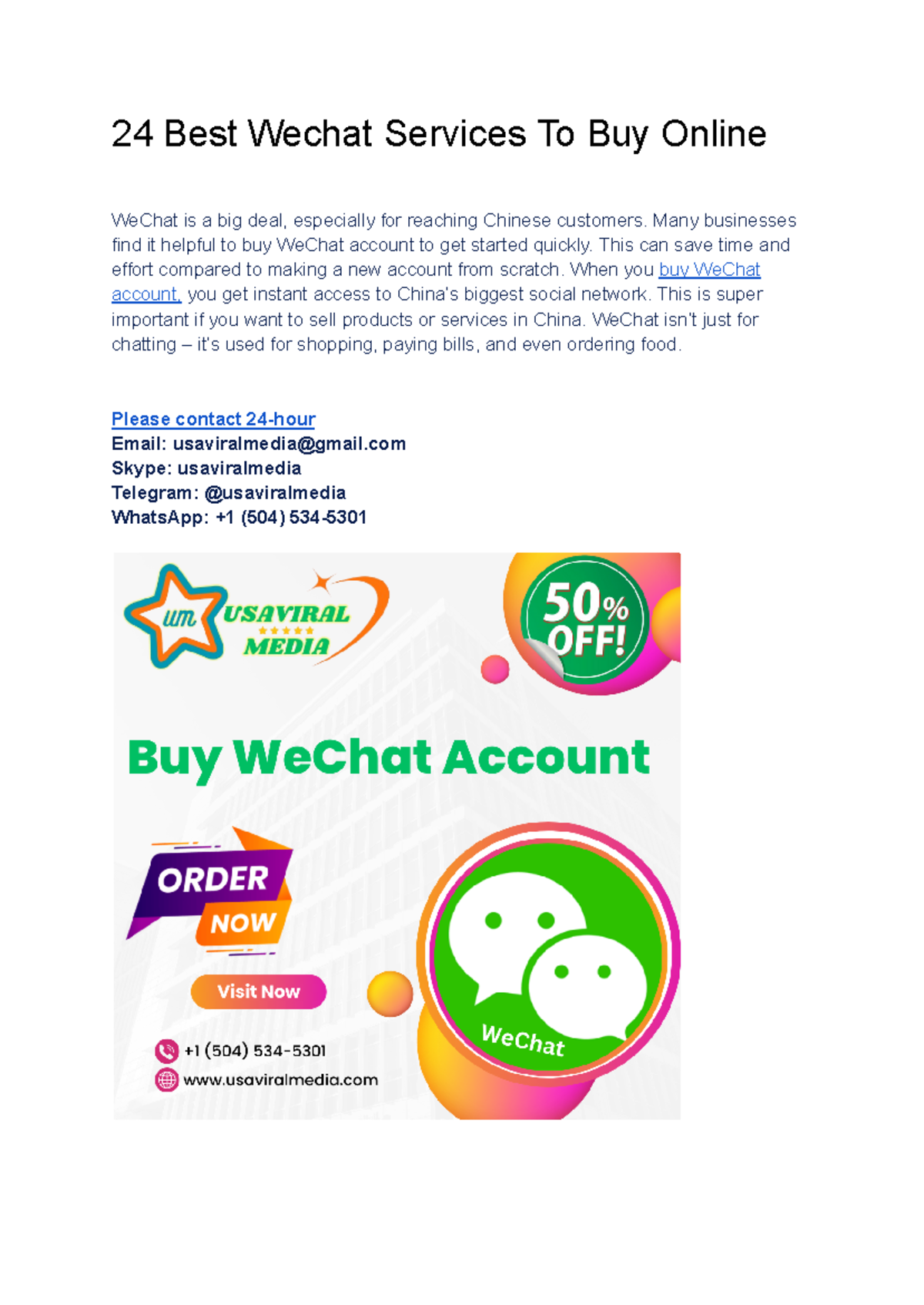 24 Best Wechat Services To Buy Online - 24 Best Wechat Services To Buy ...