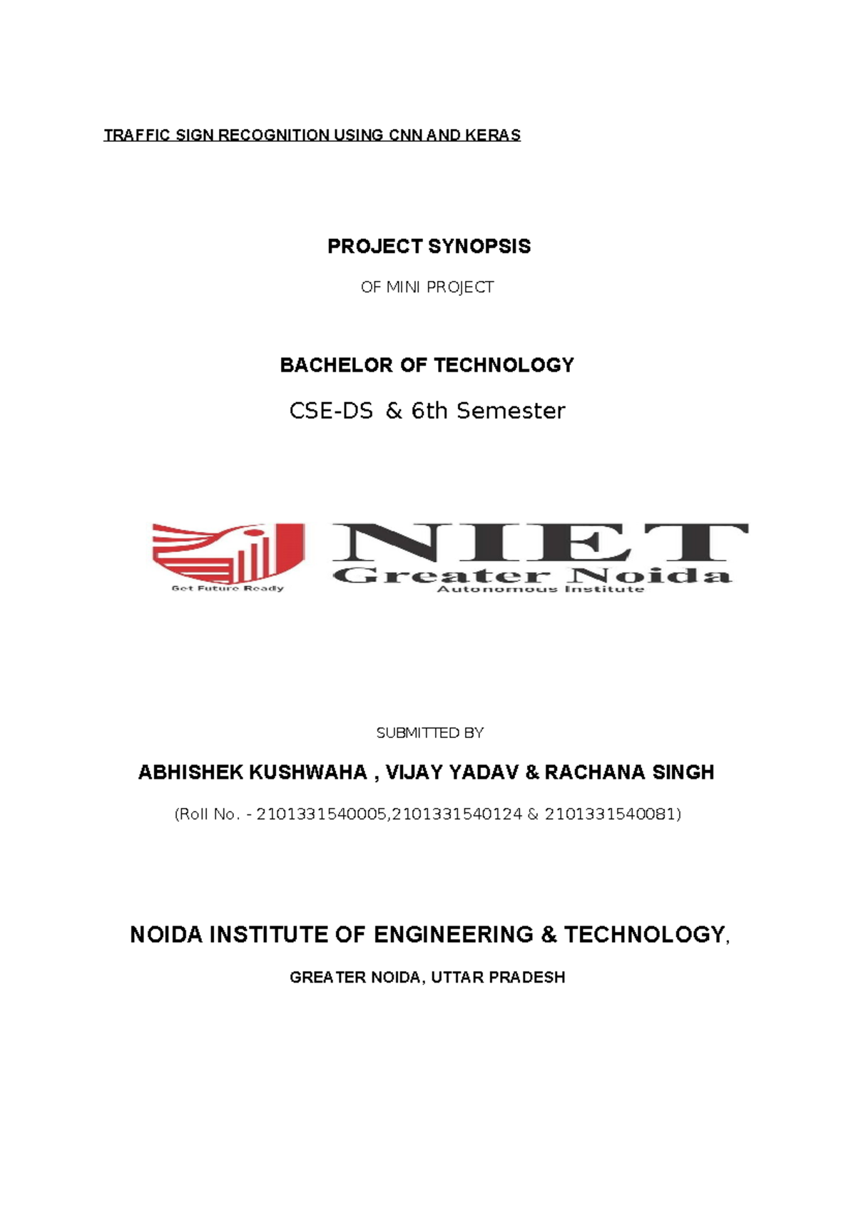 Mini Project Report (1)django - ####### TRAFFIC SIGN RECOGNITION USING ...