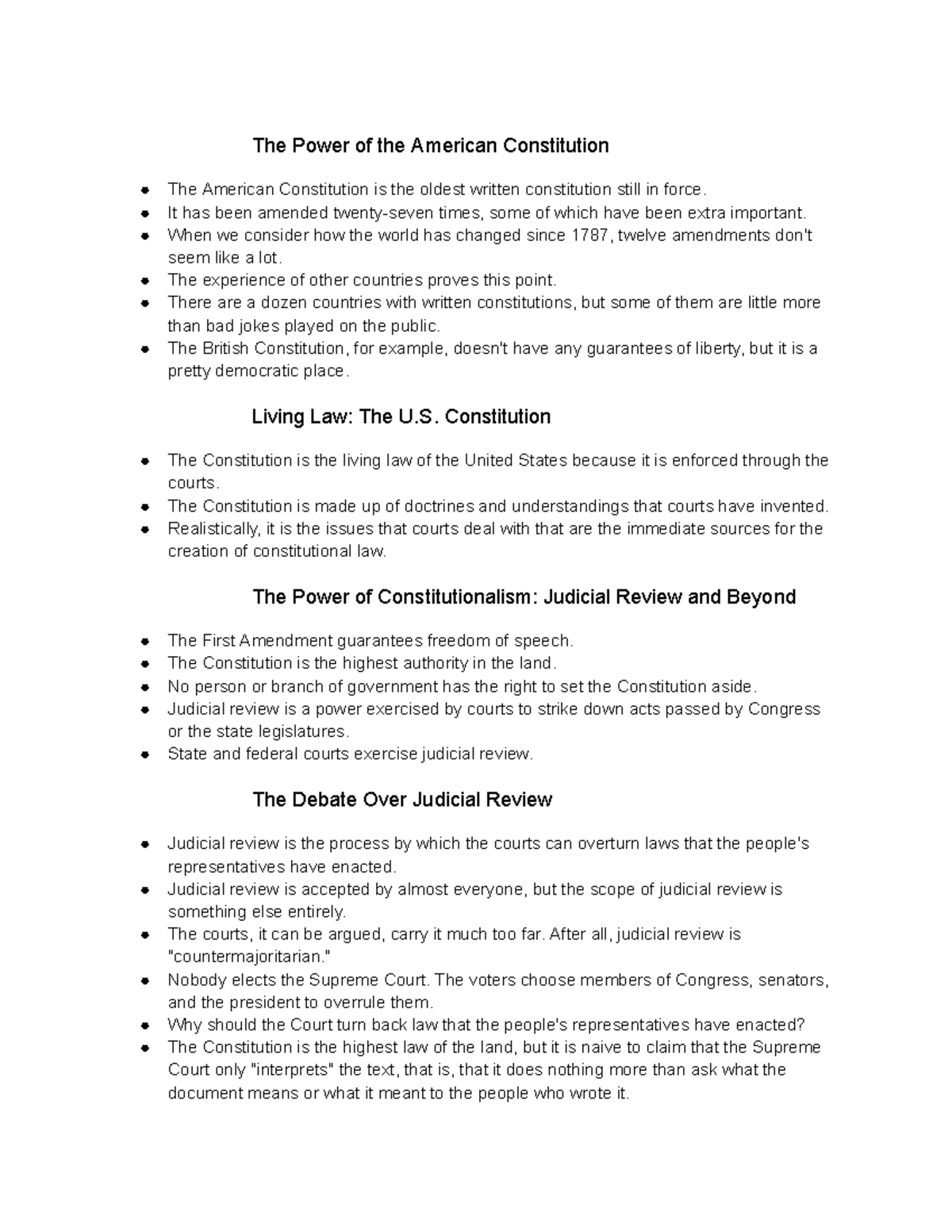 Political Scince Ch 10 - This documents mostly summarizes main ...