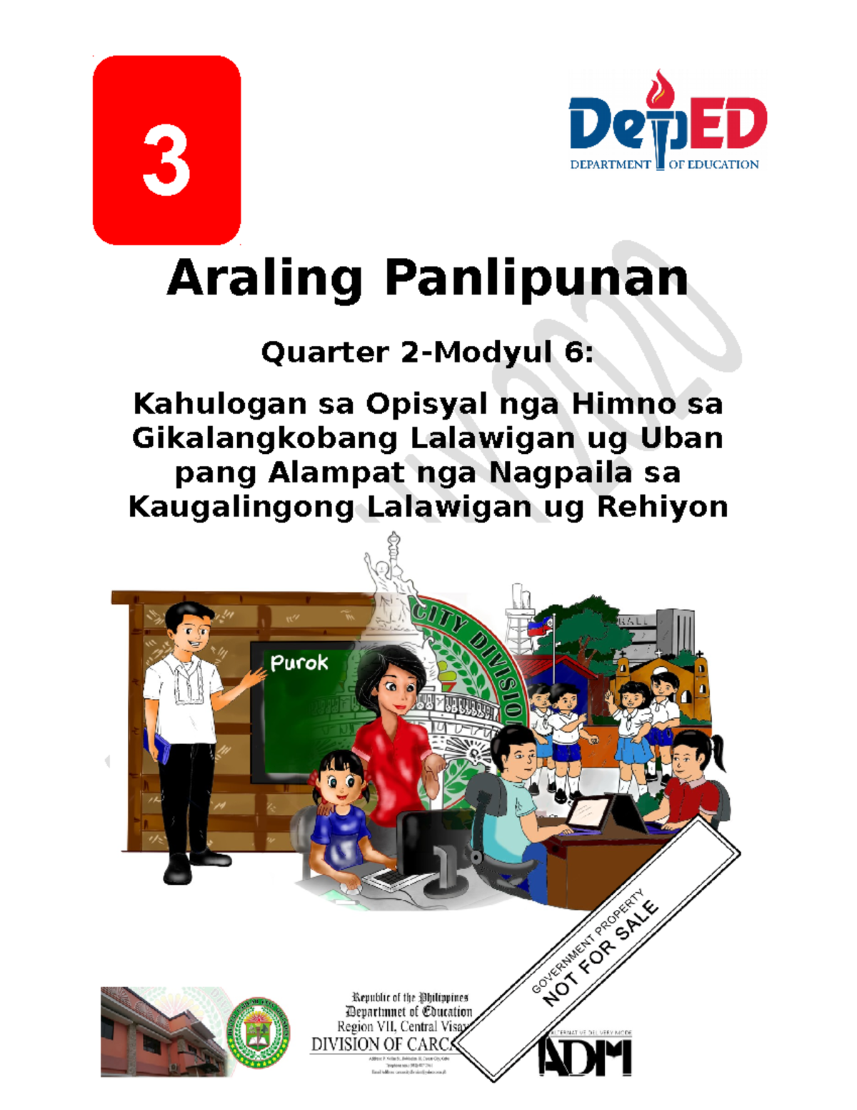 AP 3-WEEK 6- Quarter 2 - NONE - Araling Panlipunan ####### Quarter 2 ...