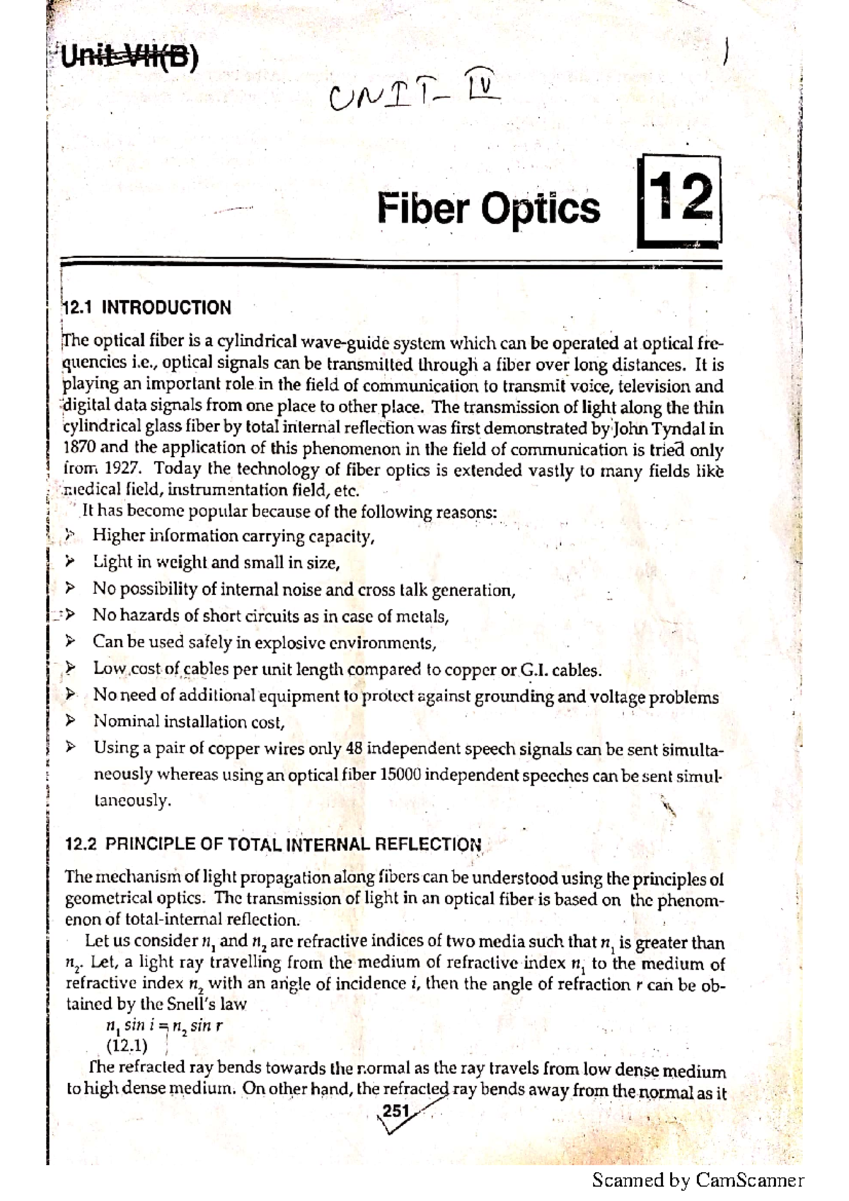 Fiber optics - Bachelors of commerce - Studocu