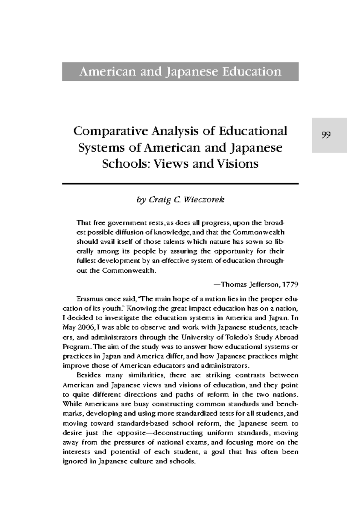 EJ781668 - notes - American and Japanese Education Comparative Analysis ...
