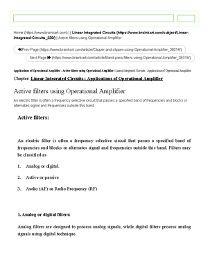 -Audio Equalizer powerpoint - Audio Filters What you will do þ/ Build a ...