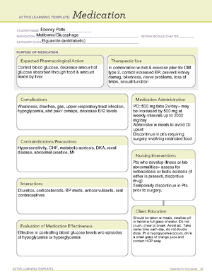 Sitagliptin Drug Card - drug card - ACTIVE LEARNING TEMPLATES ...
