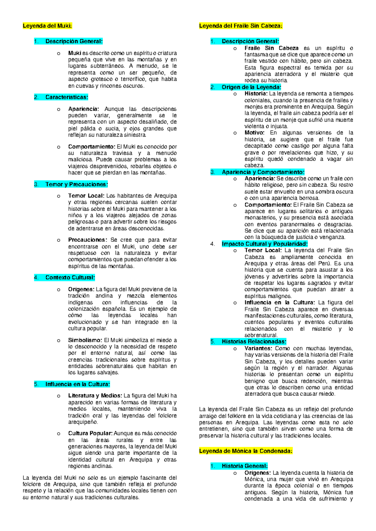 Leyenda del Muki - PEQUEÑOS RESUMENES - Leyenda del Muki: 1 ...