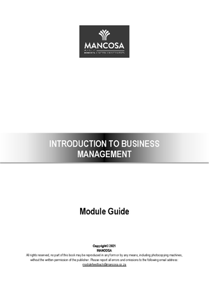 MNB1501-study-notes - NOTES - GIMMENOTES.CO Notes Overview Business ...