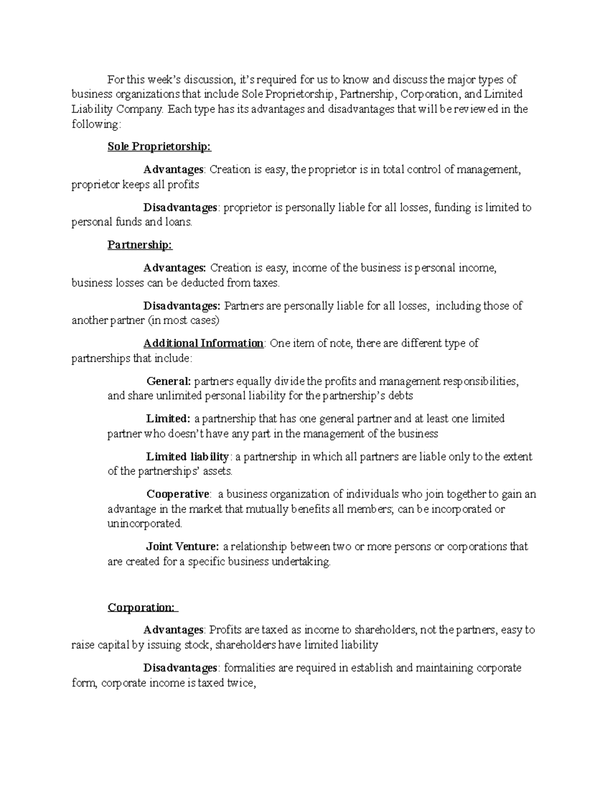Law Milestone 3 Discussion - For this week’s discussion, it’s required ...