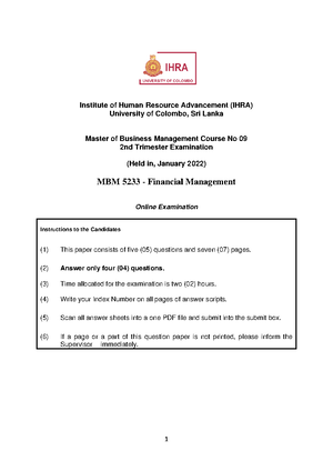 LKAS 08 QUIZ - act - PRACTICE QUESTIONS Examiner: Formation 2 Financial Accounting MCQ 01. Which ...
