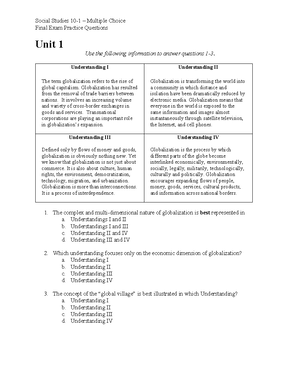 Social Studies - Grade: 10 - High School - Canada - Studocu