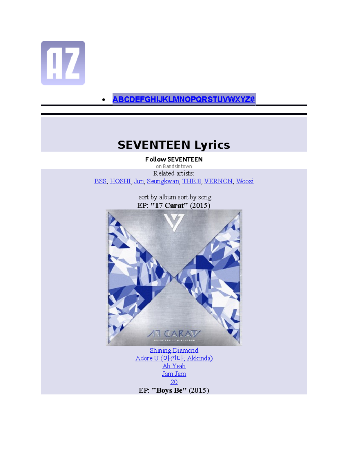 All abt svt - stan!1 - ABCDEFGHIJKLMNOPQRSTUVWXYZ# Search SEVENTEEN ...