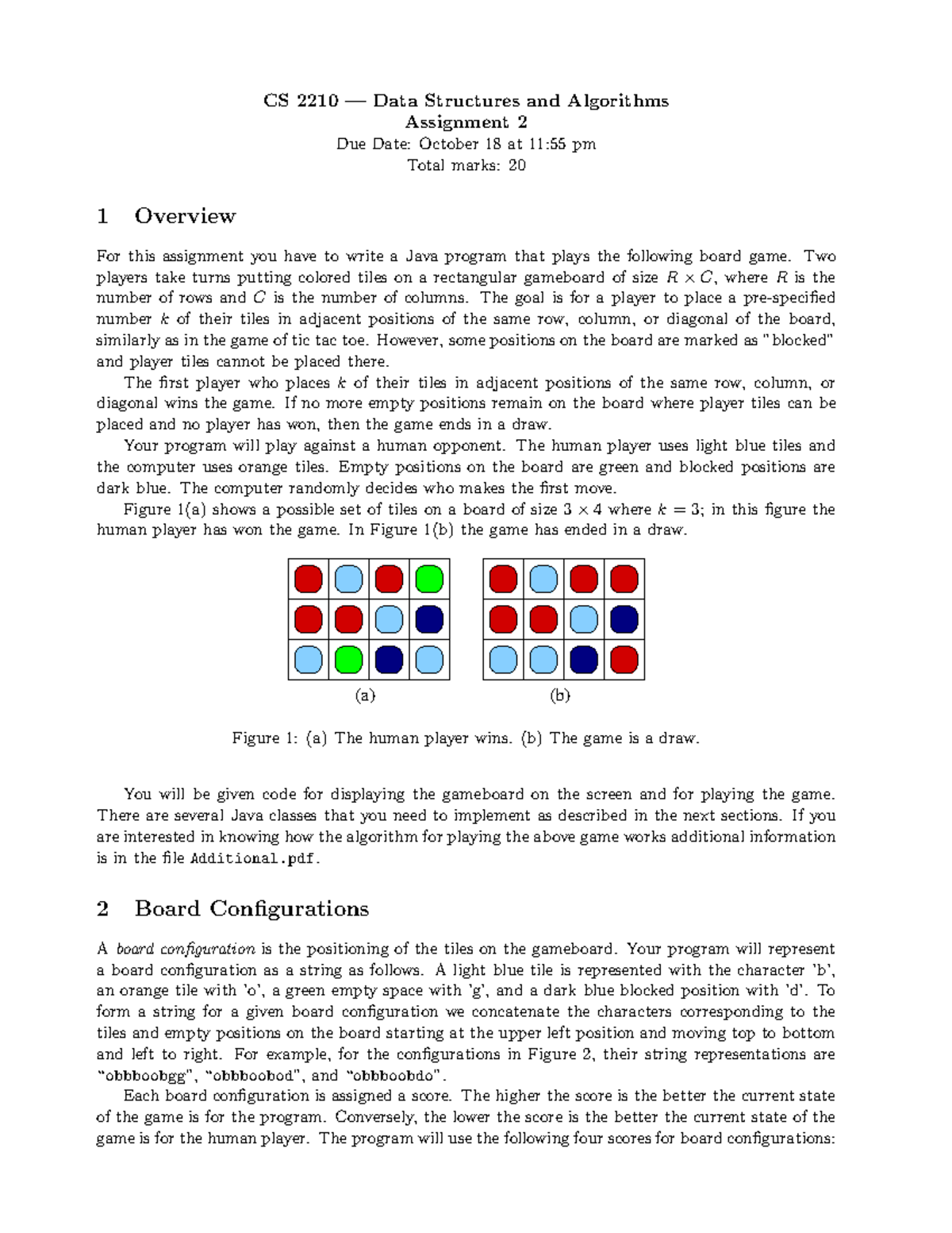 Asmt2 Programming Assignment 2 Cs 2210 — Data Structures And Algorithms Assignment 2 Due