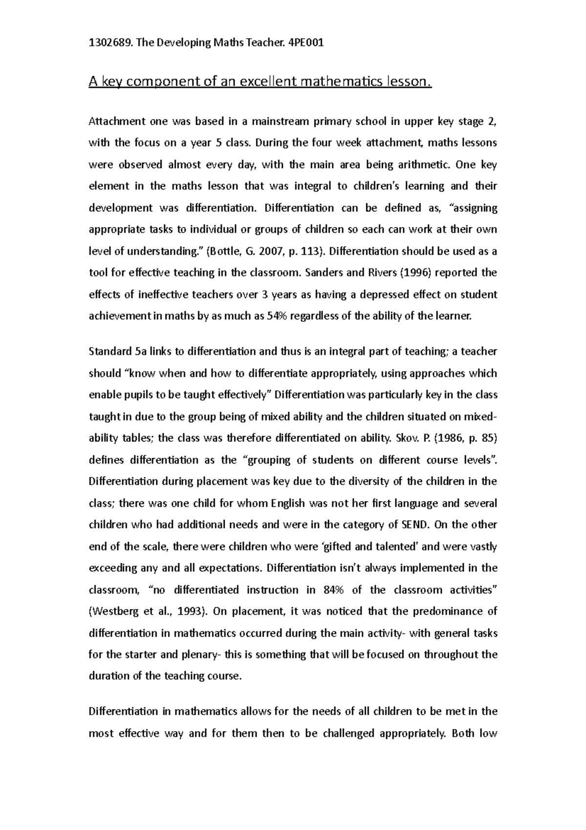 A key component of an excellent mathematics lesson copy - 1302689. The ...