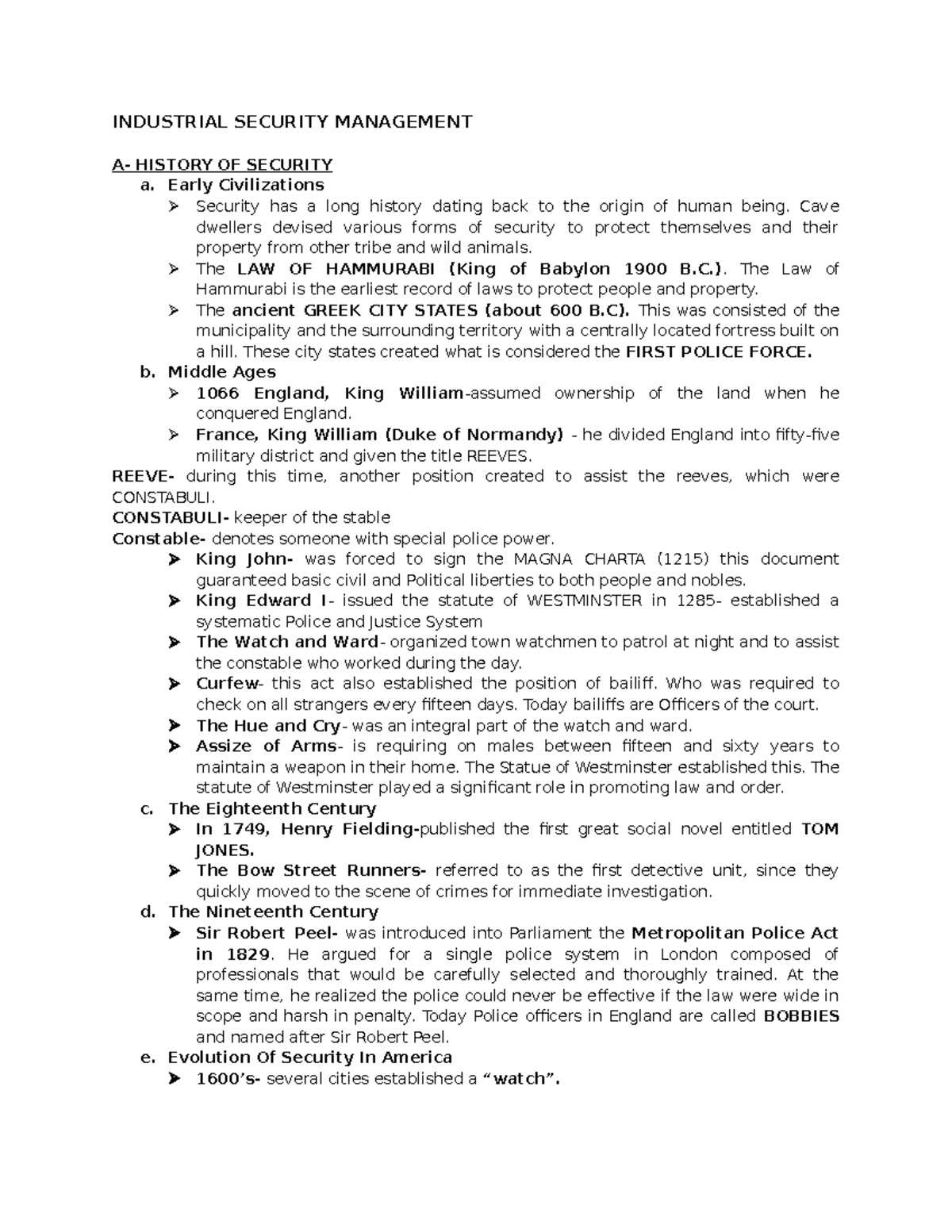 Industrial Security Management - INDUSTRIAL SECURITY MANAGEMENT A ...