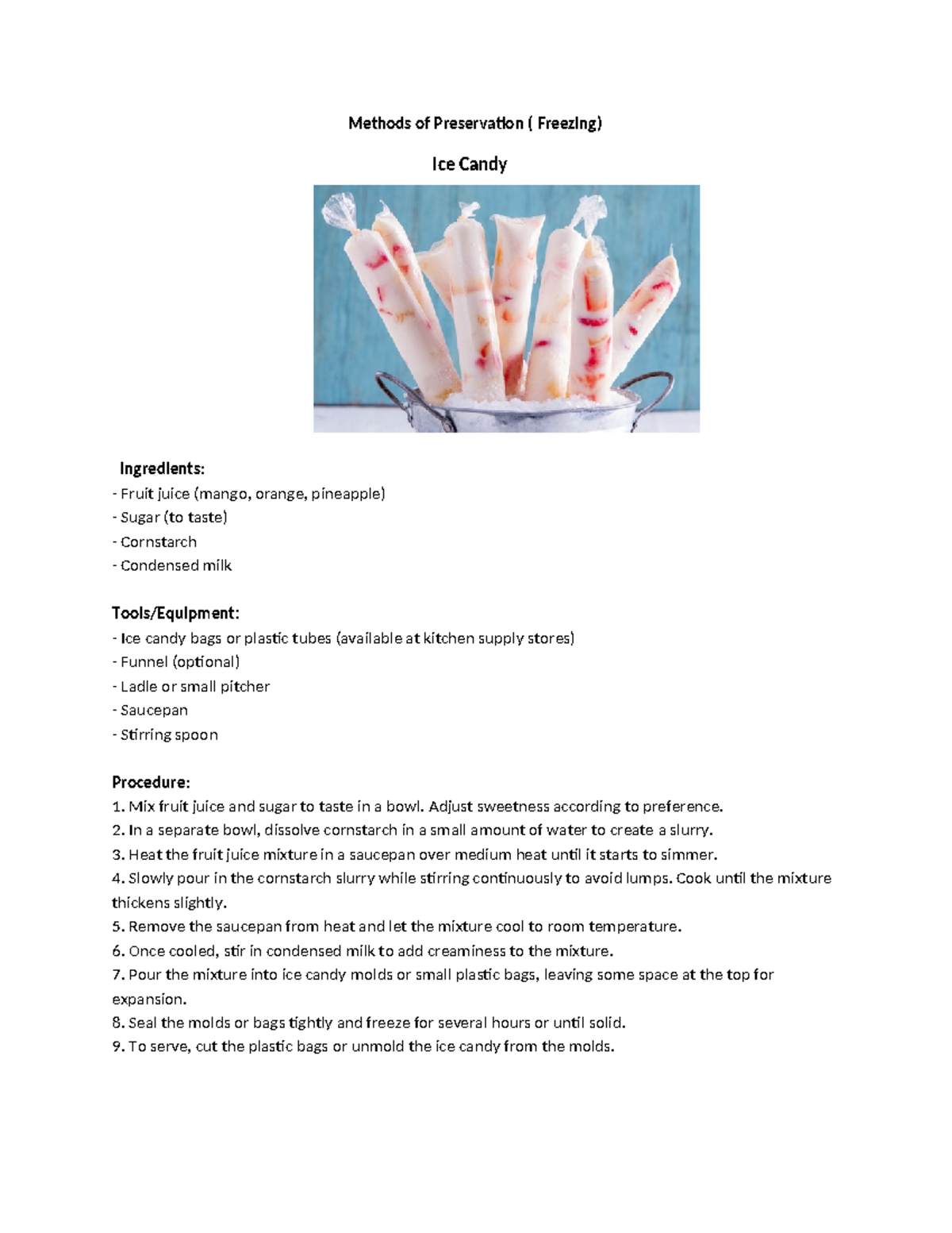 Methods of Pres-WPS Office - Methods of Preservation ( Freezing) Ice ...