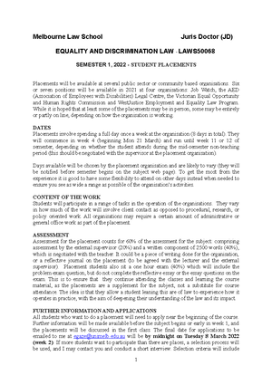 2022 EDL class 3 Exercise with groups - Equality and Discrimination Law ...
