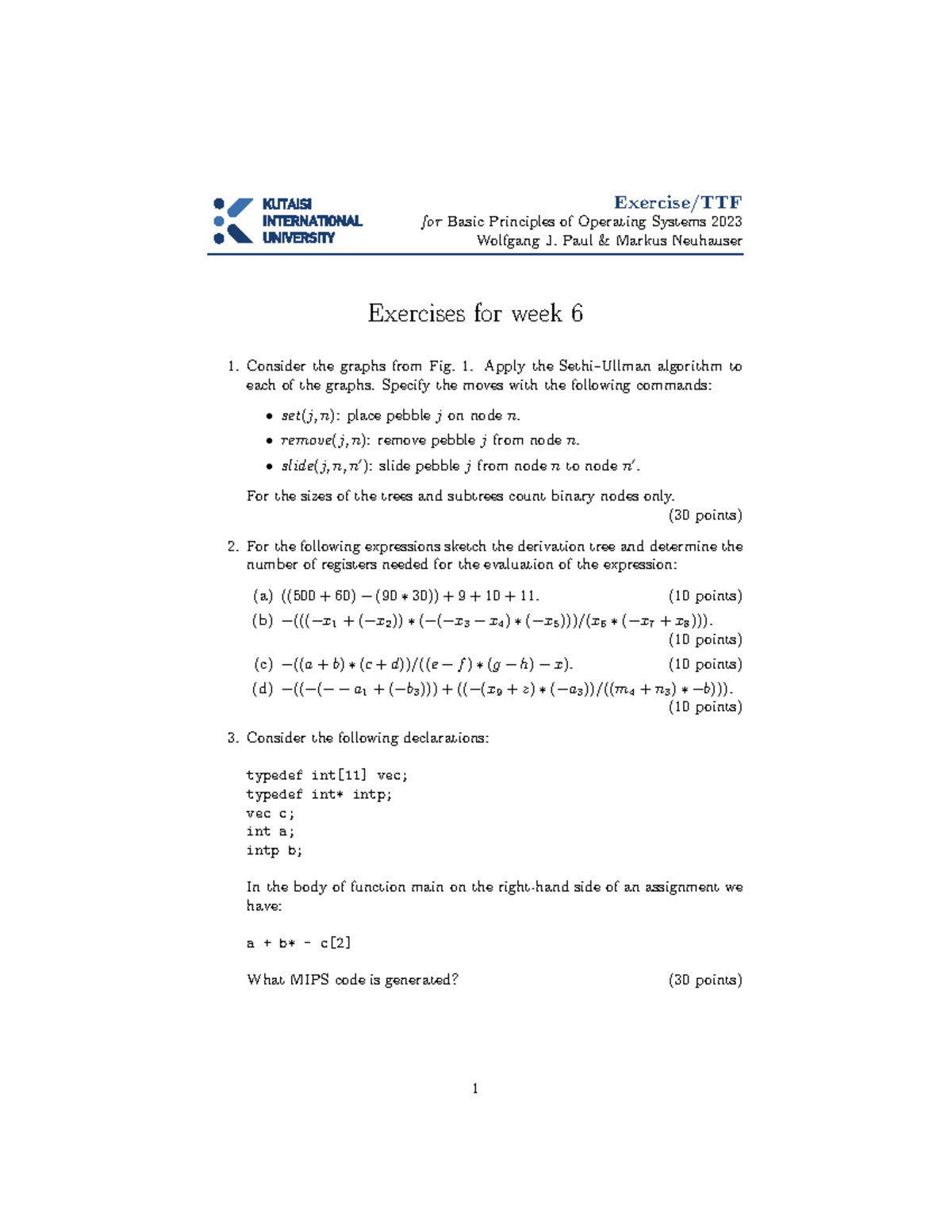 Bpos Exercise 6 Operating Systems Exercise Exercisettf For Basic Principles Of Operating
