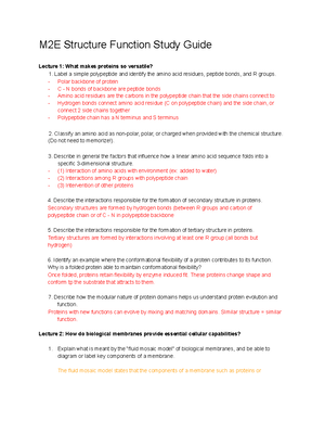 Metabolism Study Guide 2021 - METABOLISM UNIT STUDY GUIDE Session 1 ...