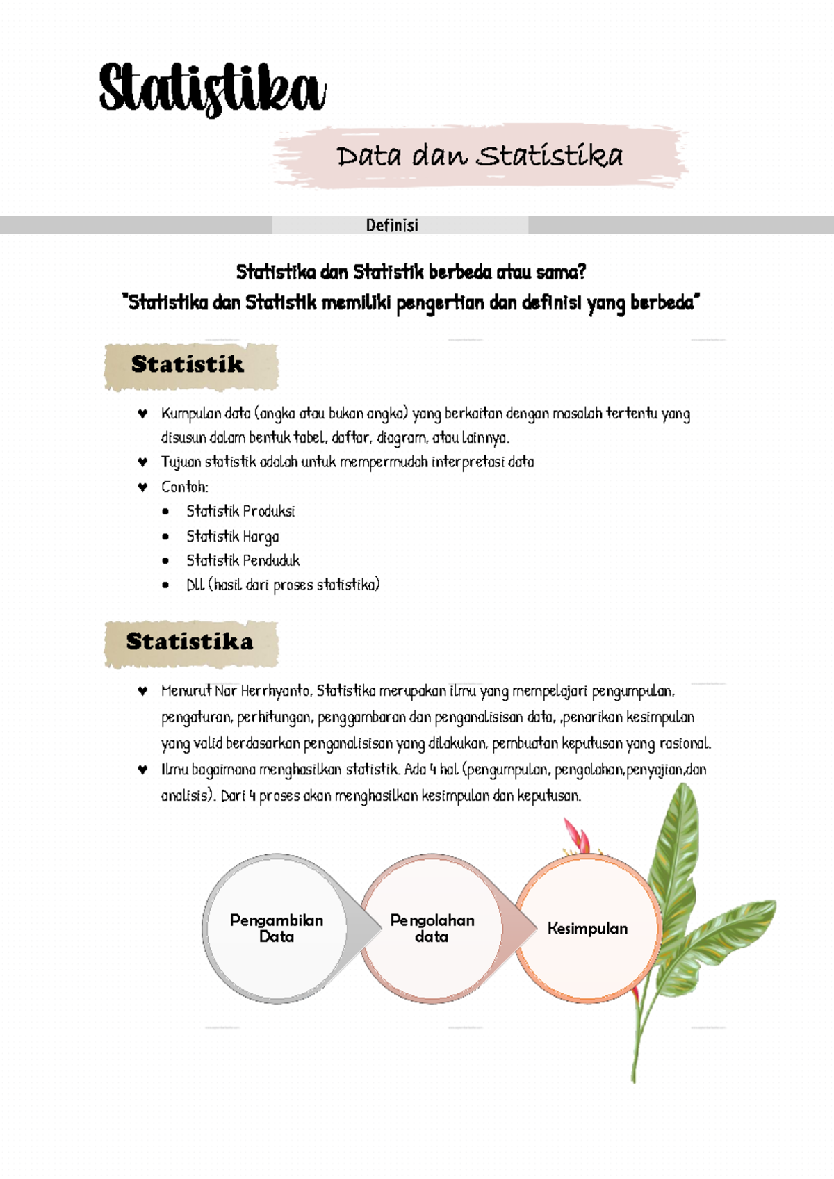 STATISTIKA DASAR_DATA DAN STATISTIK - Statistika Data dan Statistika ...