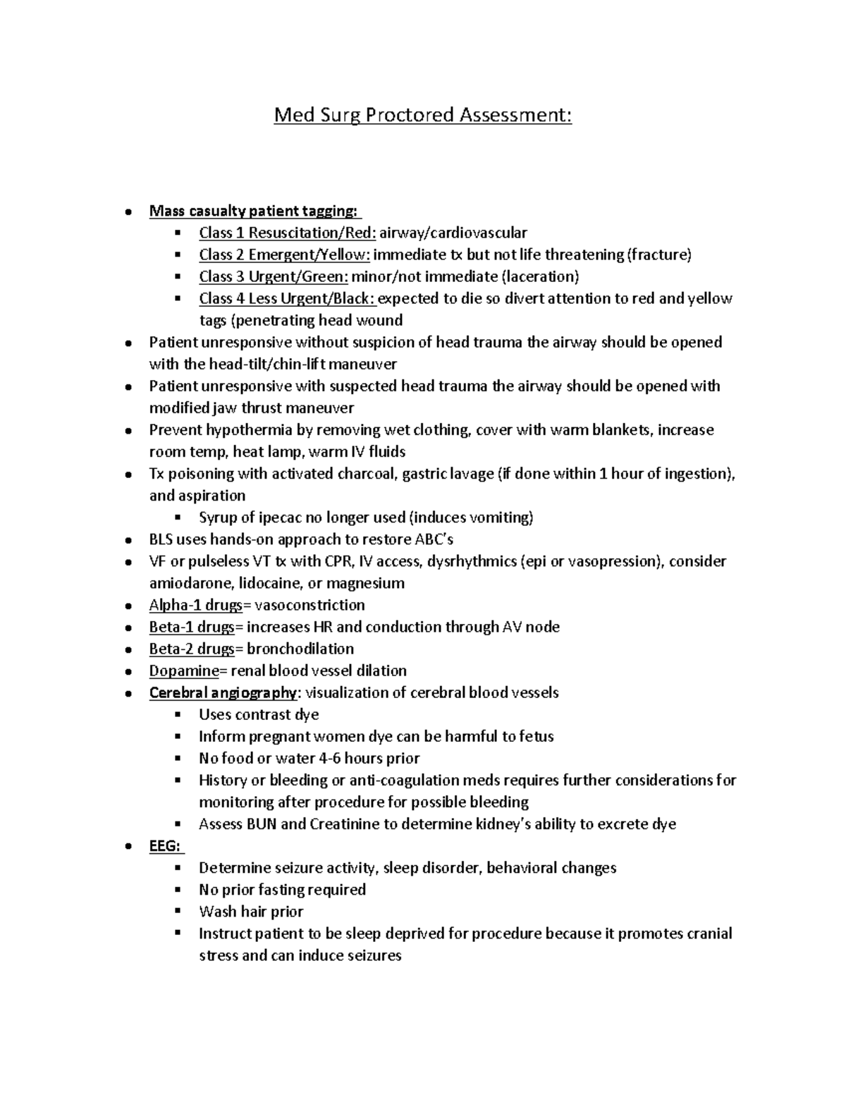 ATI Med Surg Notes - ati guide - Med Surg Proctored Assessment: ;Cathy ...