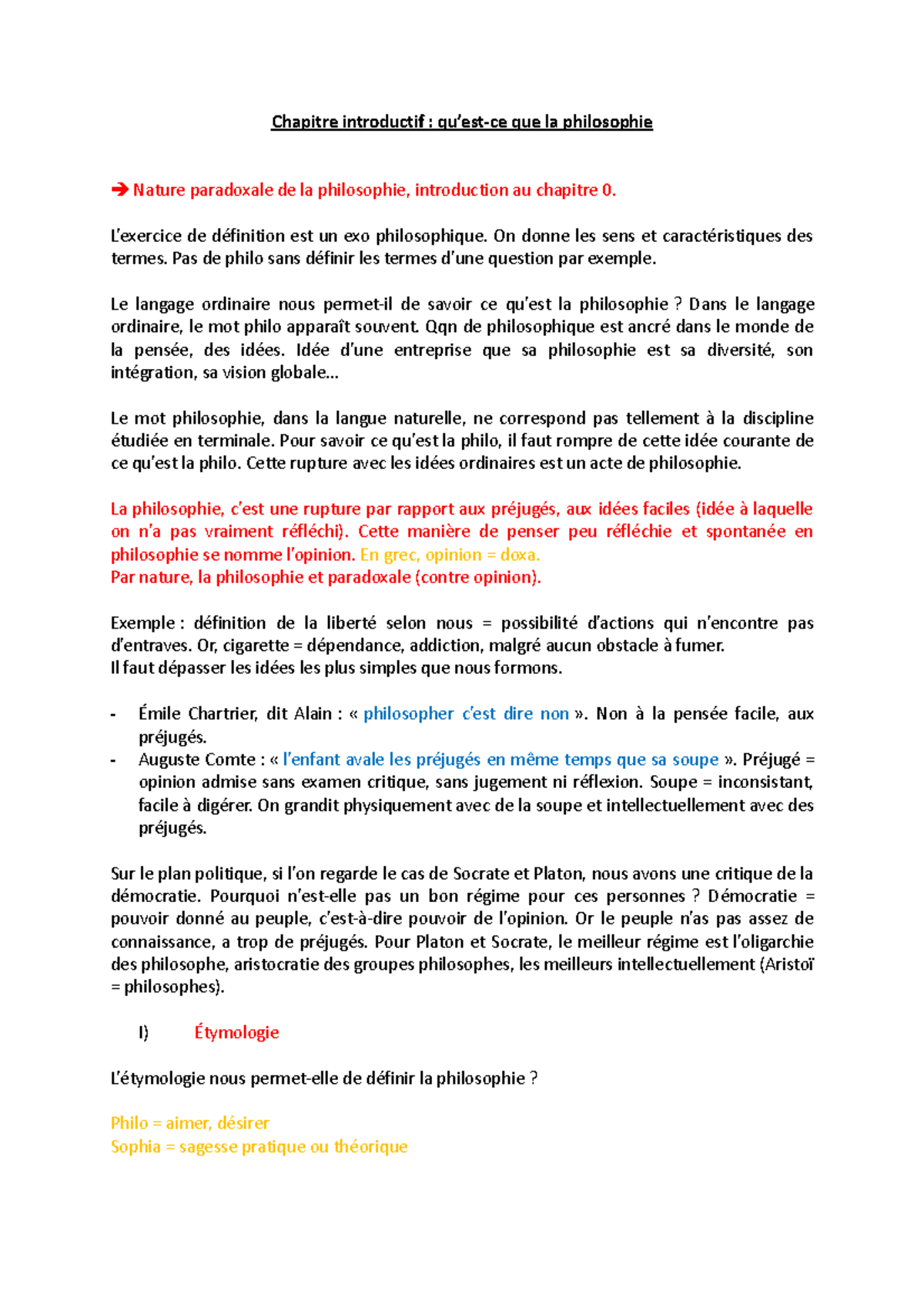 Chapitre introductif - L’exercice de définition est un exo ...