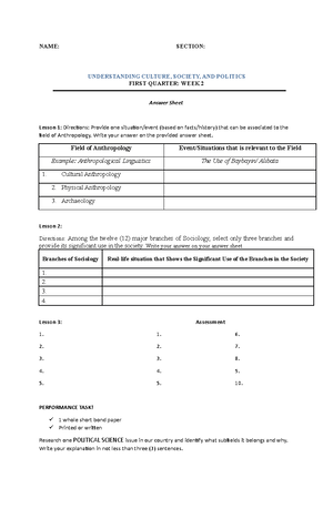 SHS Humss UCSP Wk6 1-4 - These are the notes for Week 6 1-4 of ...