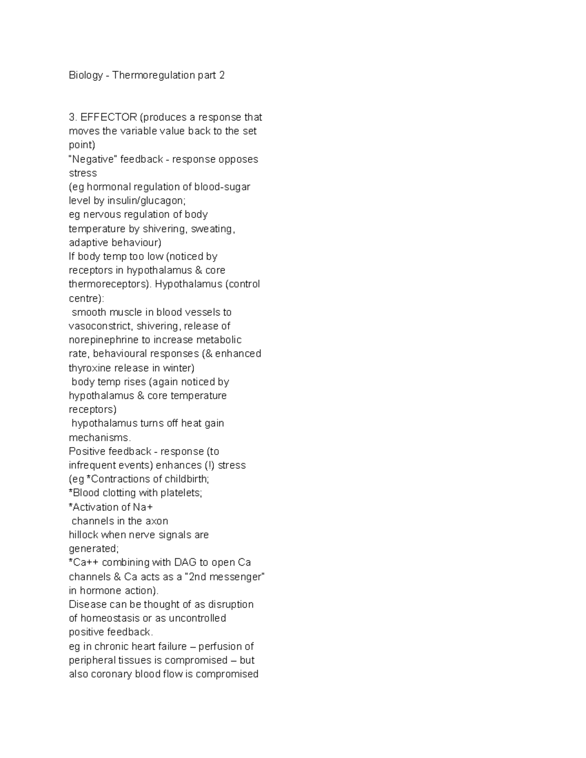 Biology - Human Anatomy and Kinanthropometry - Thermoregulation part 2 ...