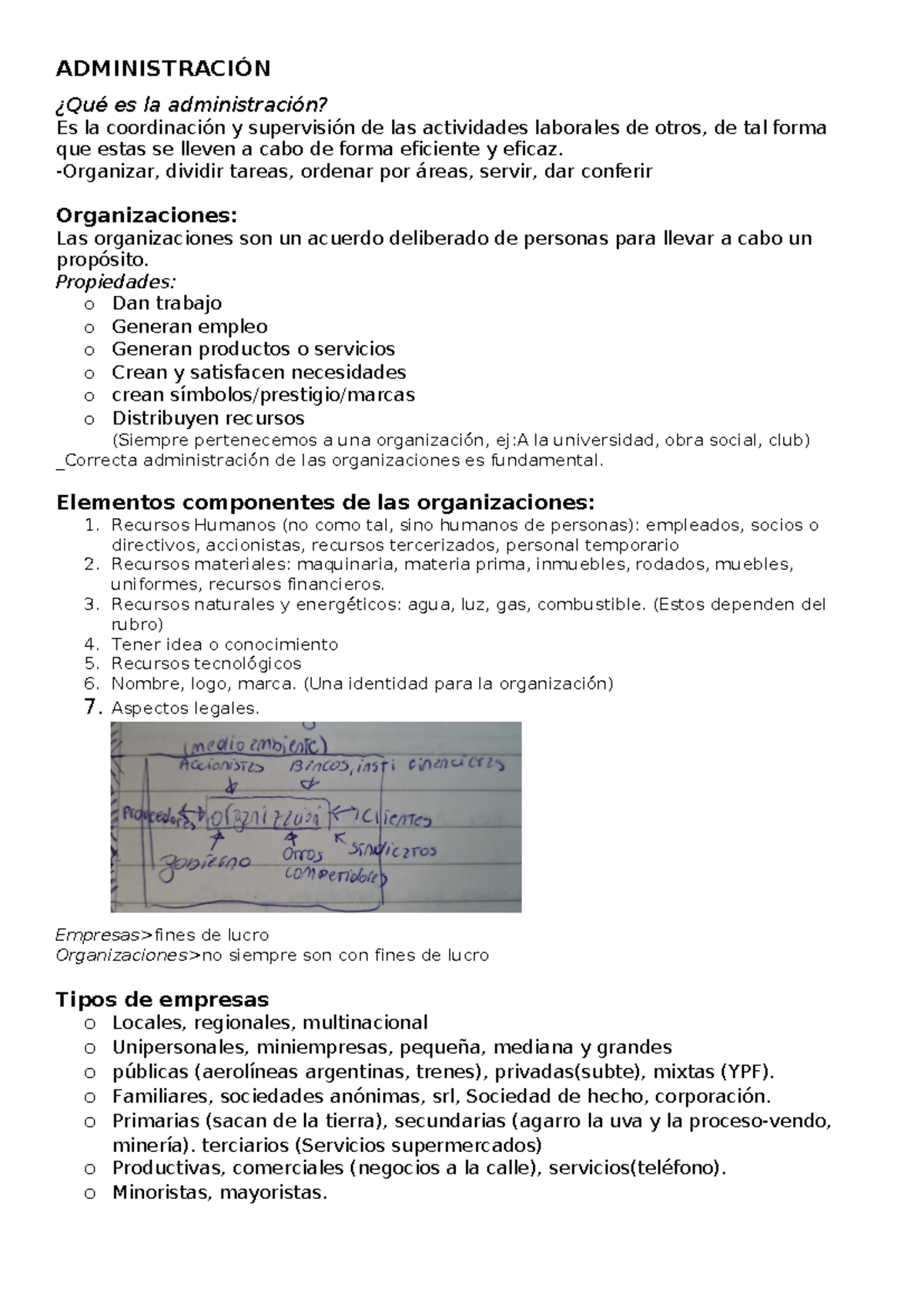 Administración resumen - ADMINISTRACIÓN ¿Qué es la administración? Es ...
