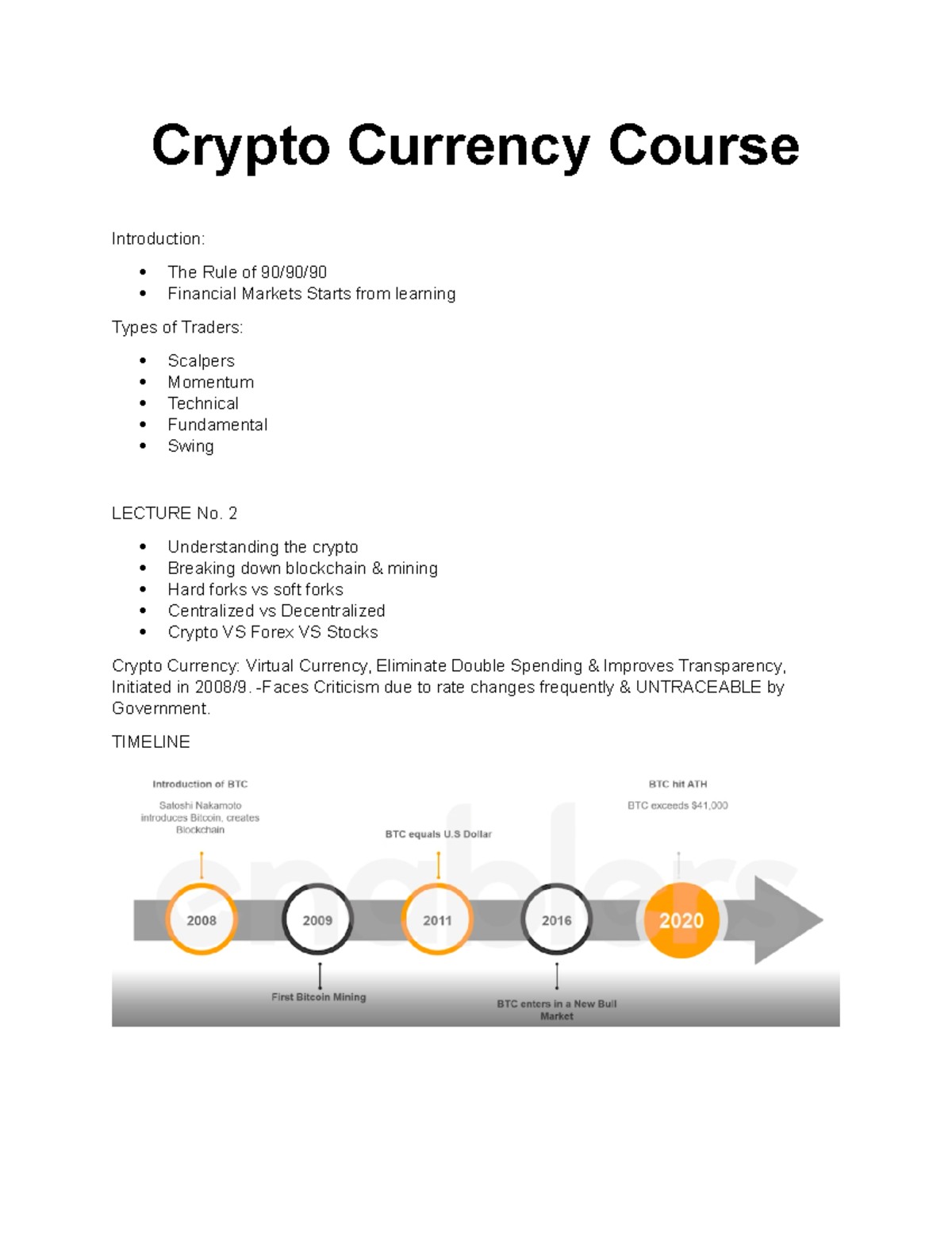 Crypto Currency Course - Crypto Currency Course Introduction: The Rule ...