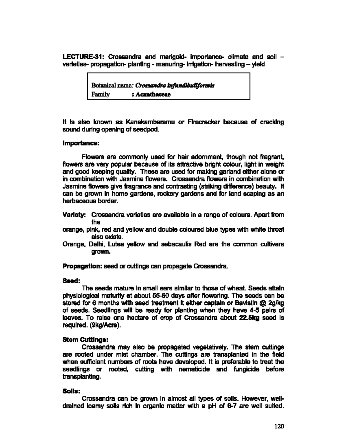Horti Lecture 31pdf - Soil science - Studocu