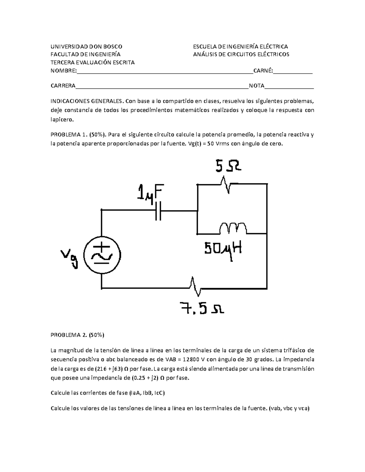 ACE Prueba Escrita 3 D 1-2020 - Warning: TT: undefined function: 32 Warning: TT: undefined ...