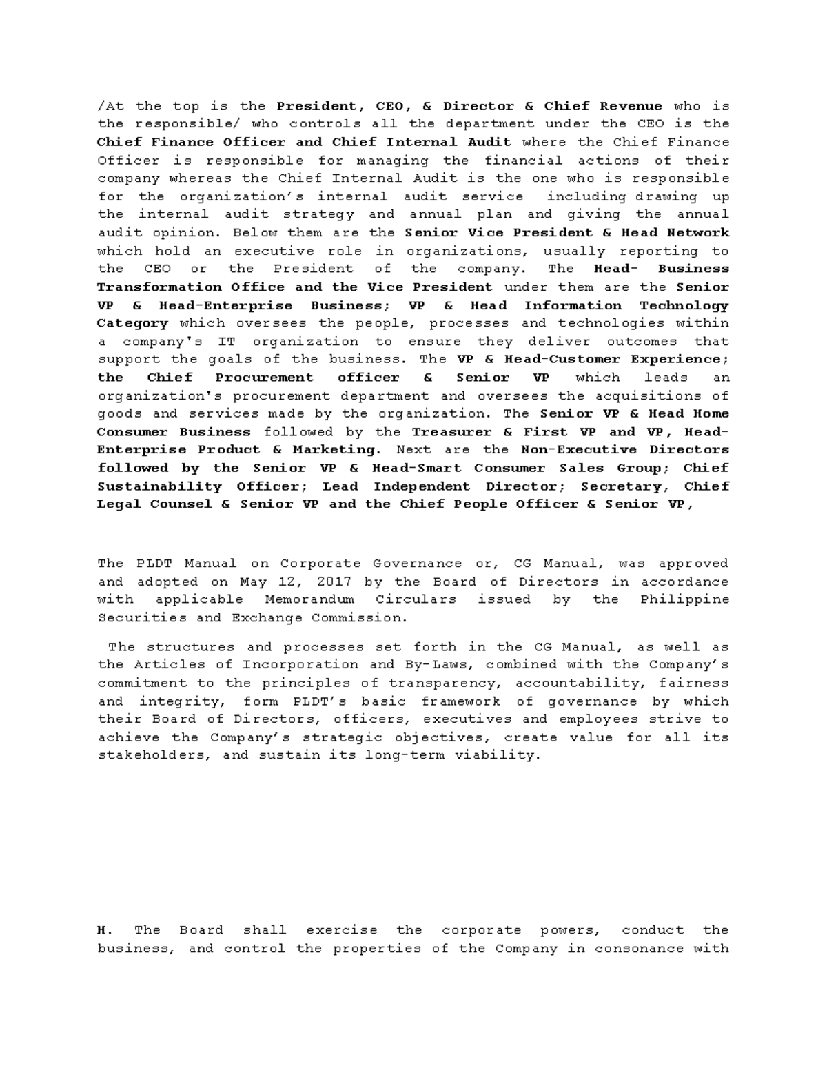 Script - /At the top is the President, CEO, & Director & Chief Revenue ...