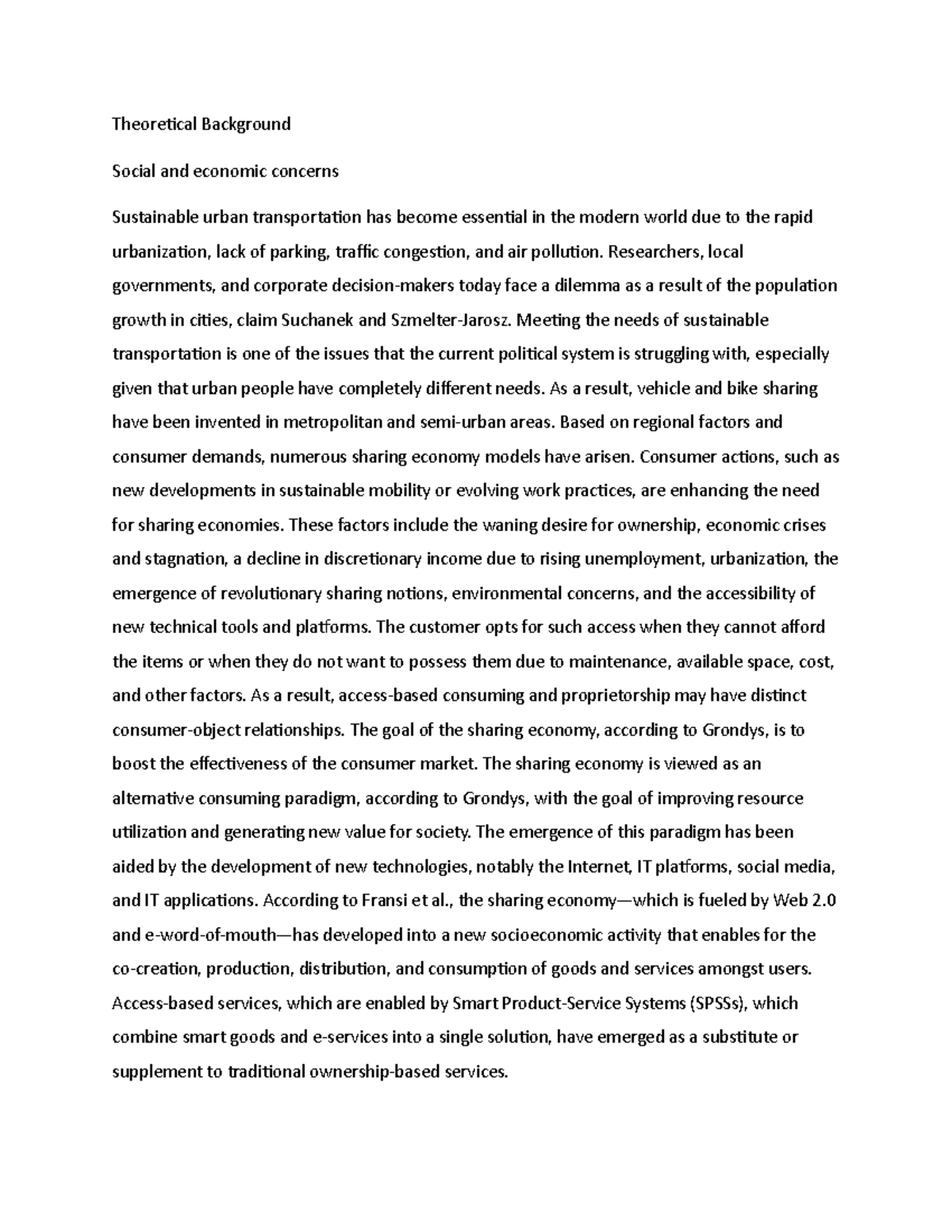 Theoretical background - Theoretical Background Social and economic ...