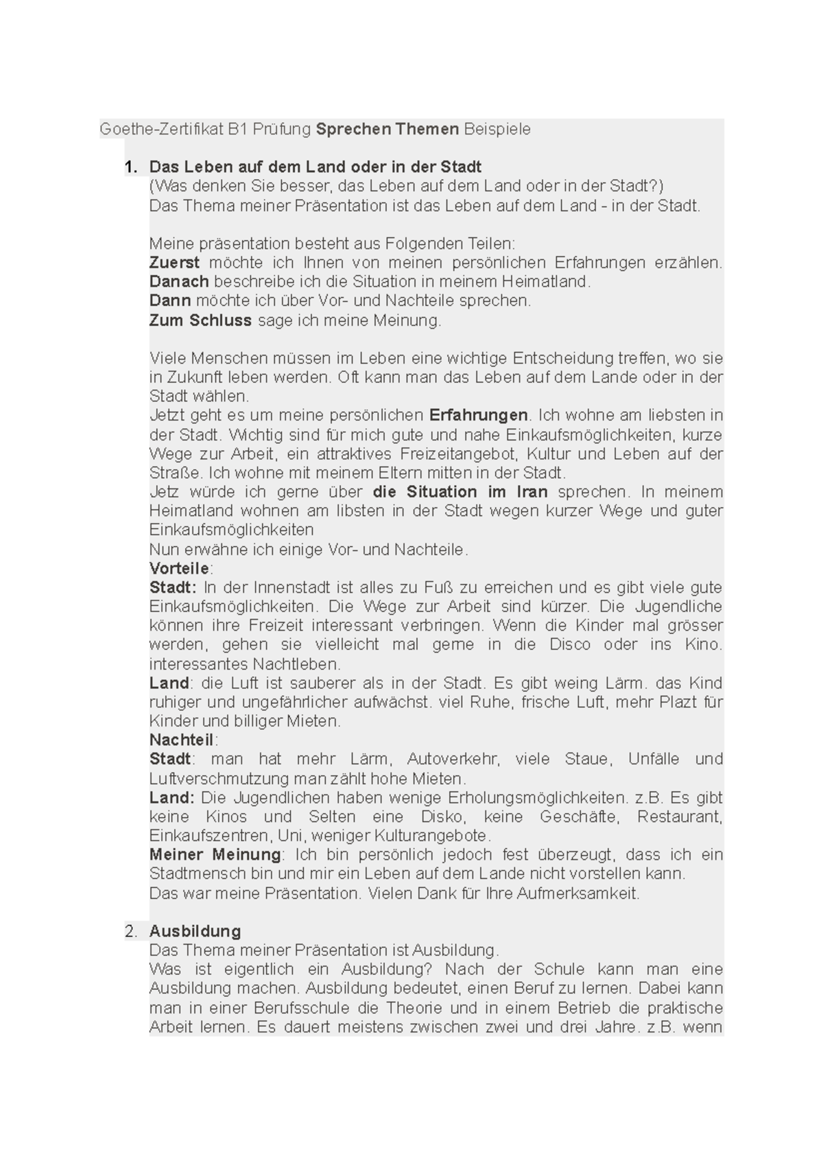 Goethe-b1-sprechen-themen compress - Goethe-Zertifikat B1 Prüfung ...