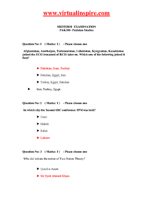 Sample Paper CS403P - for better preparation - Database Management Systems - VU - Studocu