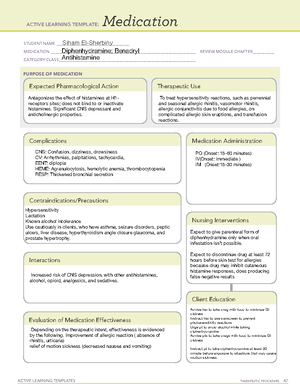 Anti Emetic Phenergan - Medication - ACTIVE LEARNING TEMPLATES ...
