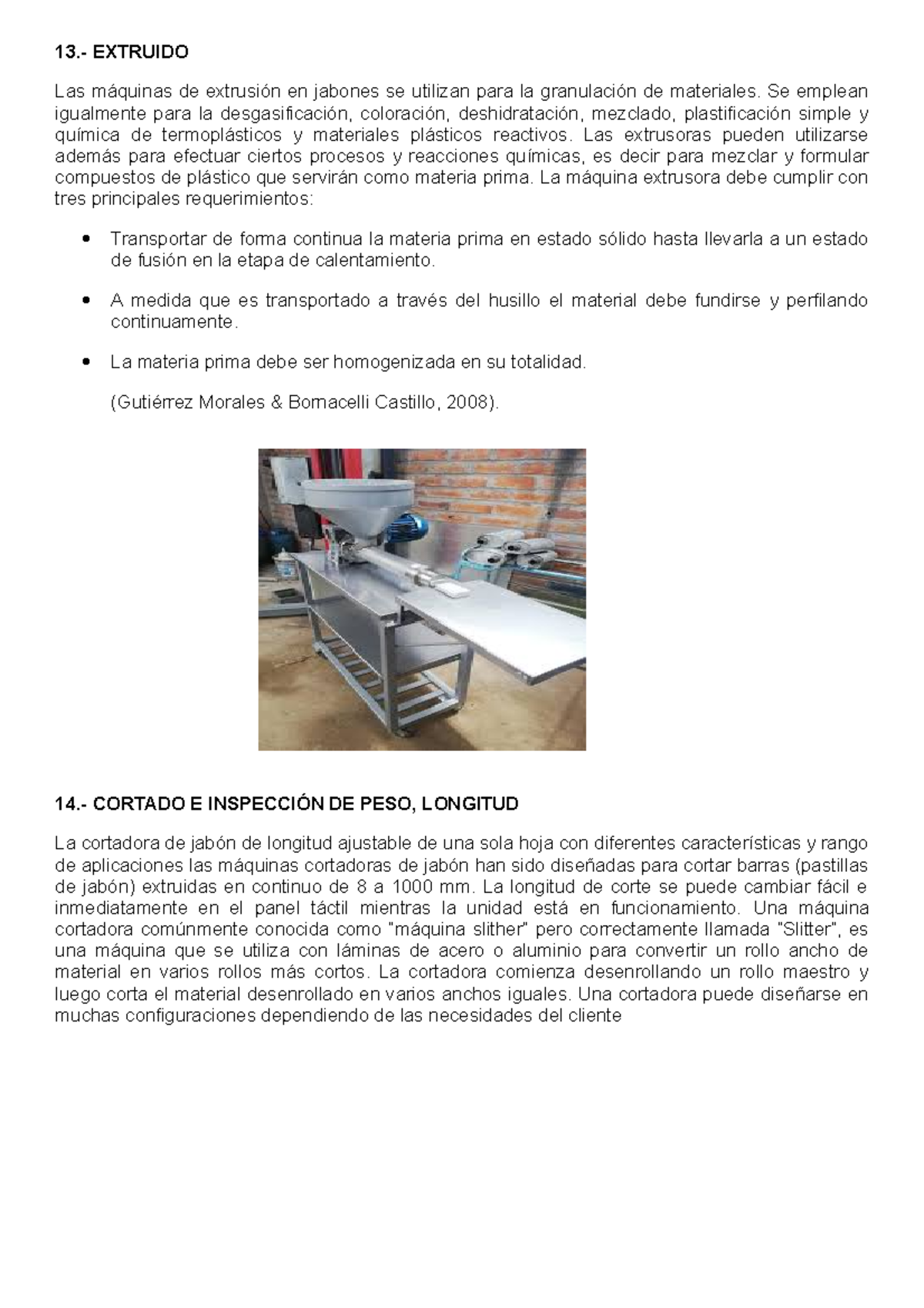 Jabonn -jabon - 13.- EXTRUIDO Las máquinas de extrusión en jabones se ...