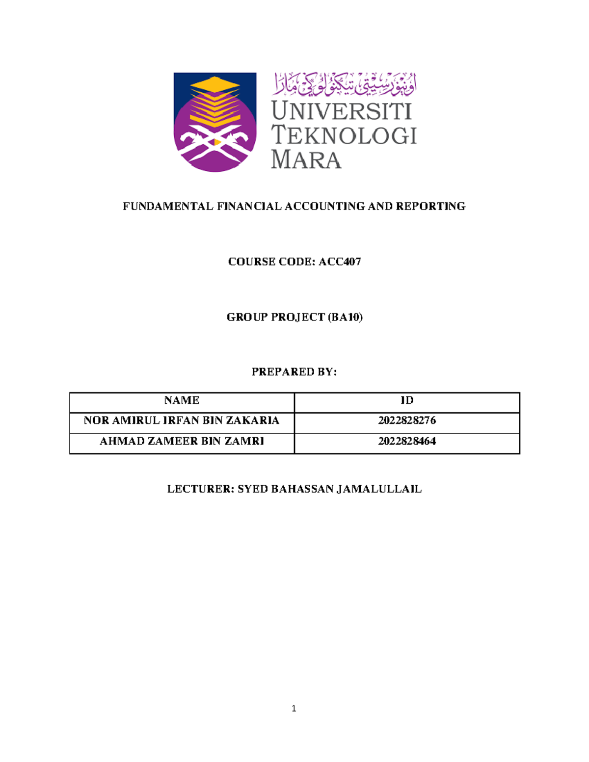 Fundamental Financial Accounting AND Reporting - FUNDAMENTAL FINANCIAL ...