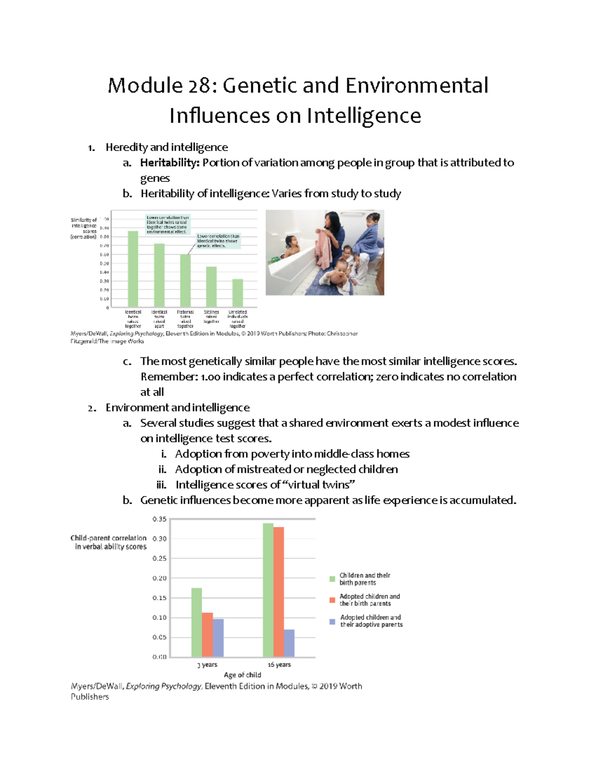 PSY1002 - Module 28 Lecture Notes - Module 28: Genetic and ...