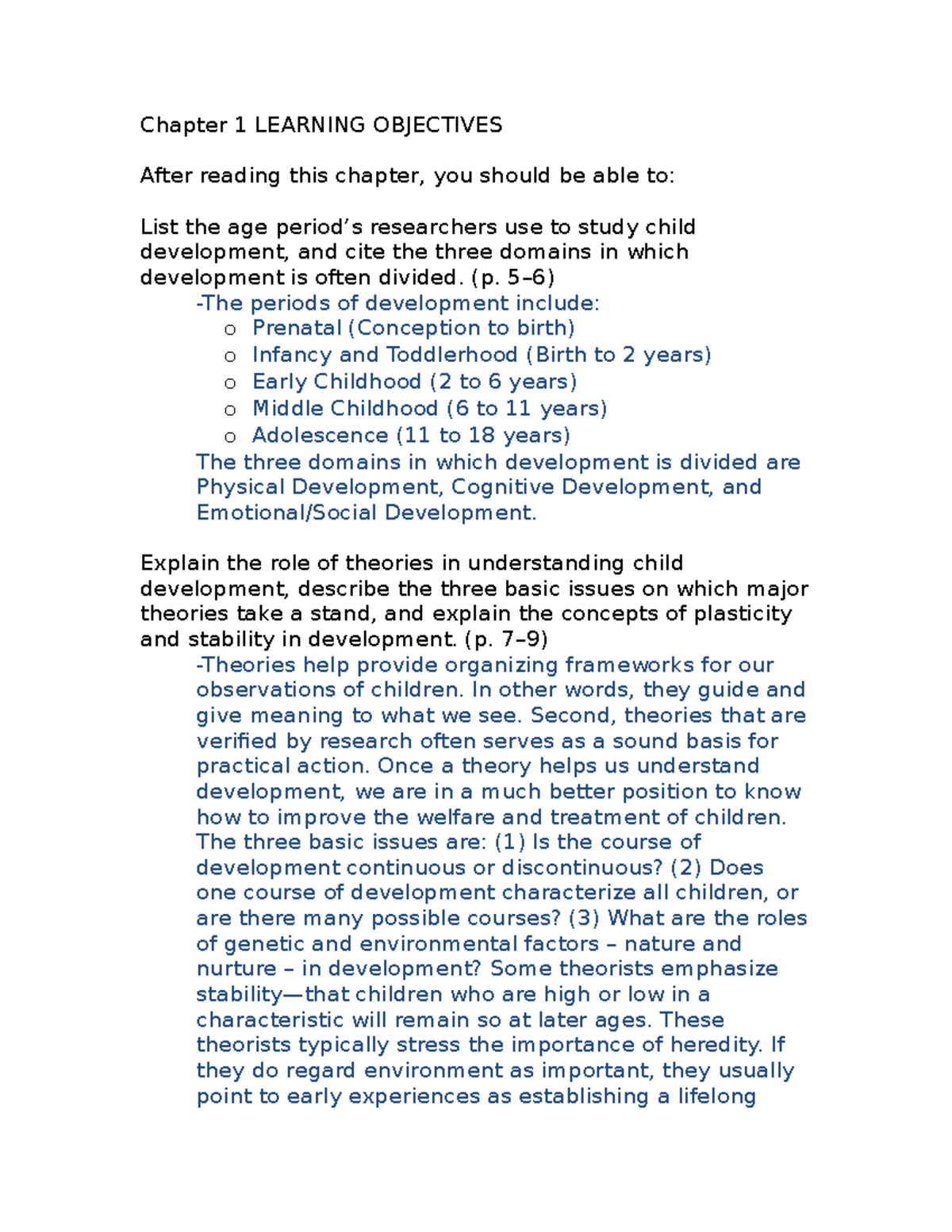 Chapter 1 Learning Objectives - Chapter 1 LEARNING OBJECTIVES After ...