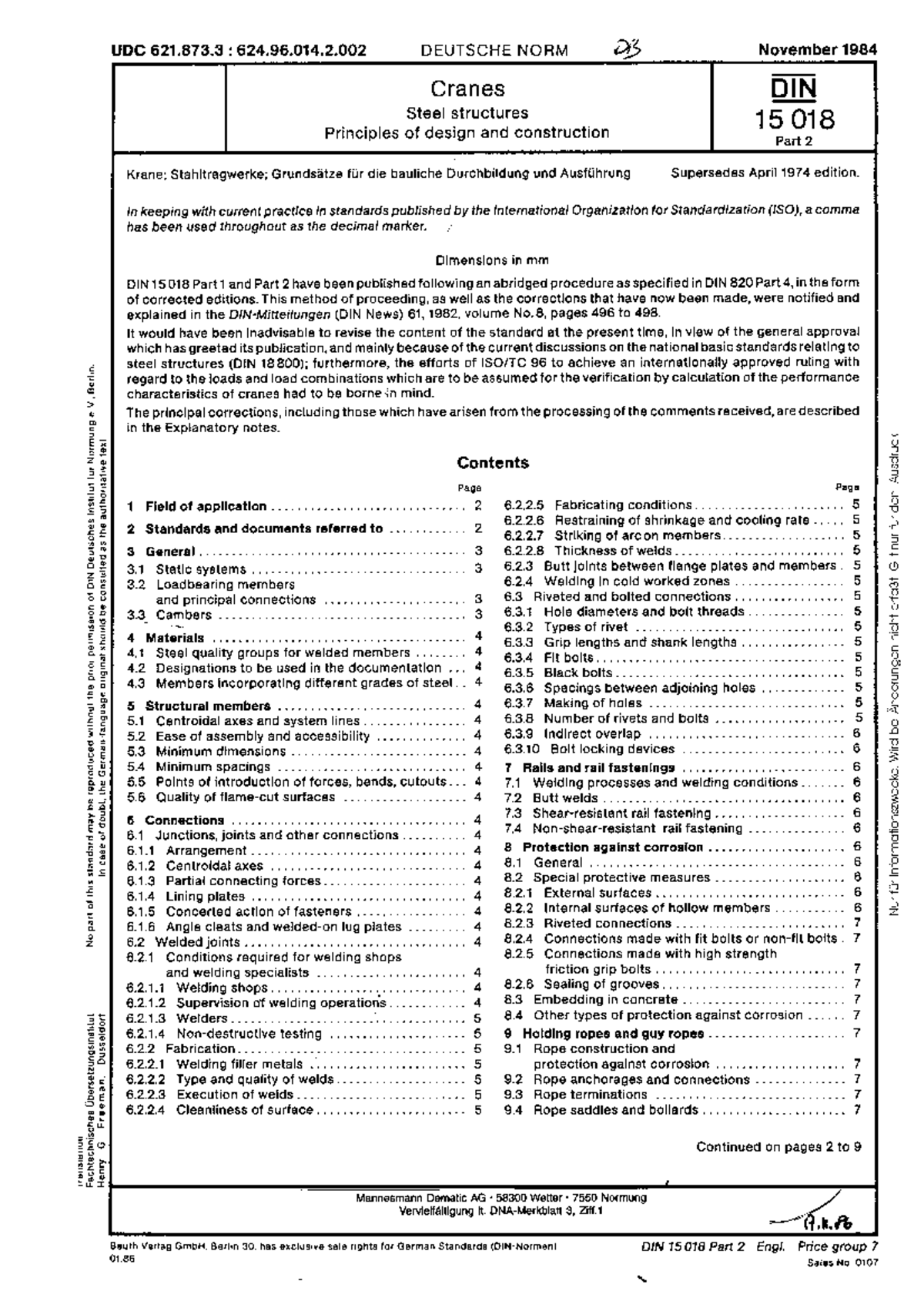 Din 15018 part 2 - Norma DIN para equipamentos de elevação - Engenharia ...