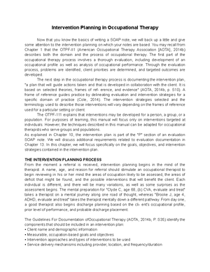 OTPF - Domains of Occupational Therapy Practice - OTPF - Domains of ...