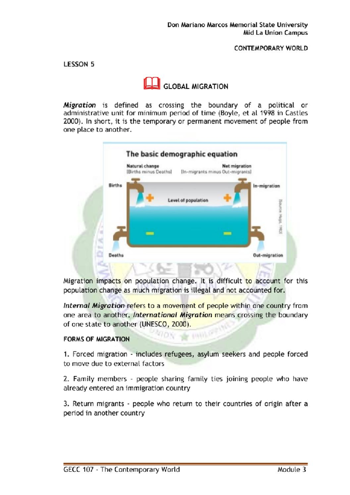 Contemporary world lesson 5 - Studocu