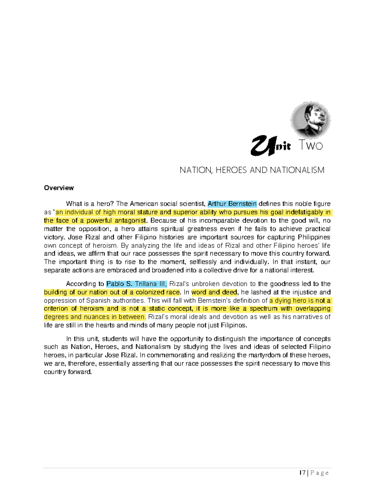 UNIT 2 Lesson 2 - Modyul 2 sa Buhay, Mga Gawain at Sinulat ni Rizal ...