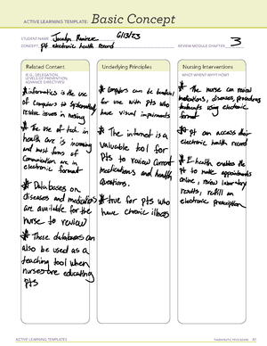 Gerontology ATI Med Senna - ACTIVE LEARNING TEMPLATES THERAPEUTIC ...