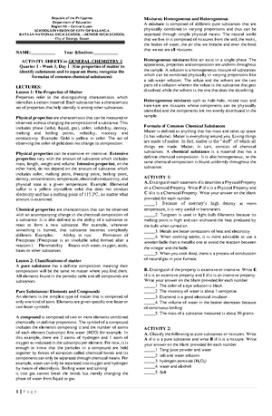 Consumer Chemistry - Chemistry in Everyday Life (Quarter 2) - Module 1 ...