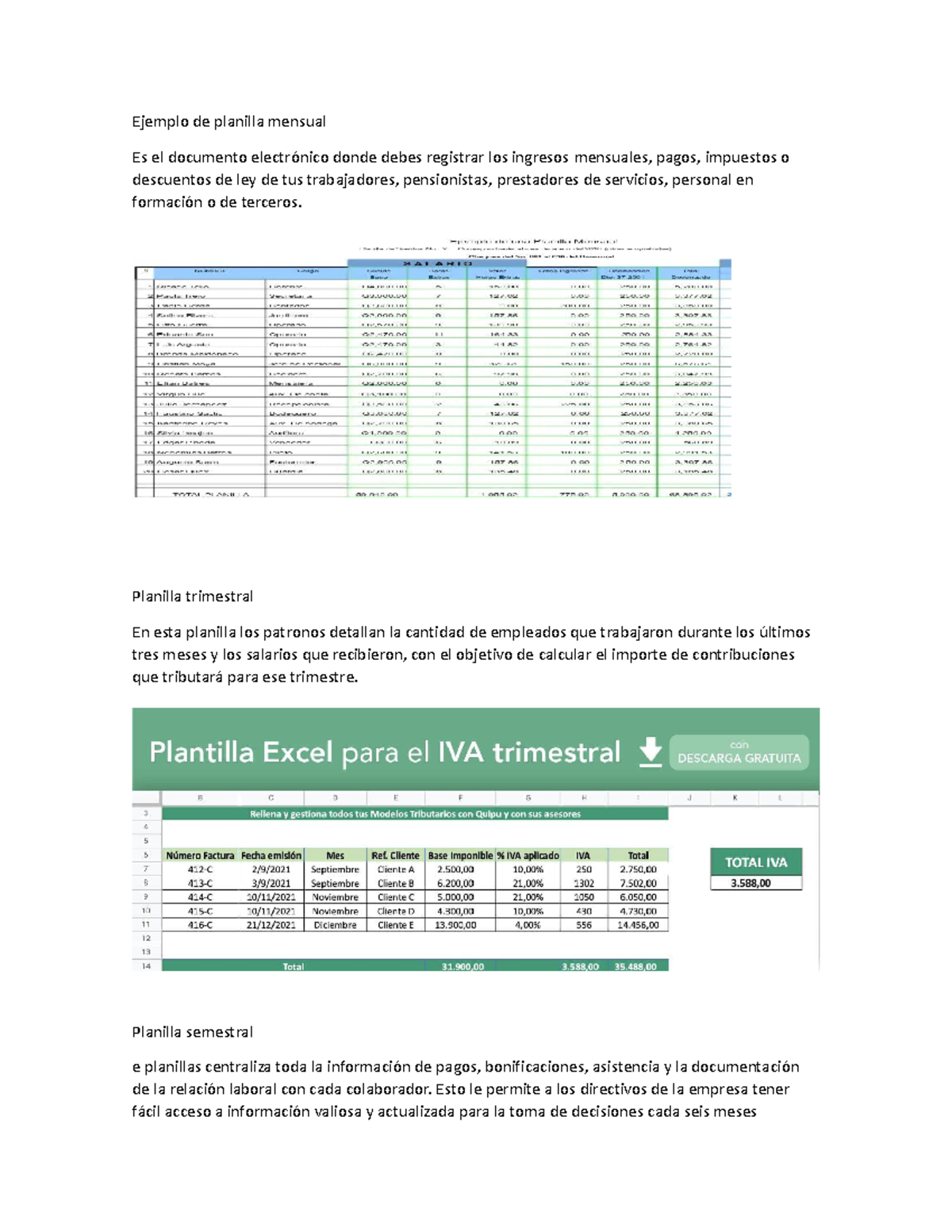 Documento (3) (20) - Trabajo no terminado - Ejemplo de planilla mensual ...