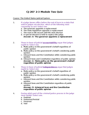 CJ-207 Practice Activity 3-1 done - CJ 207 Module Three Practice Activity Template Roles of ...