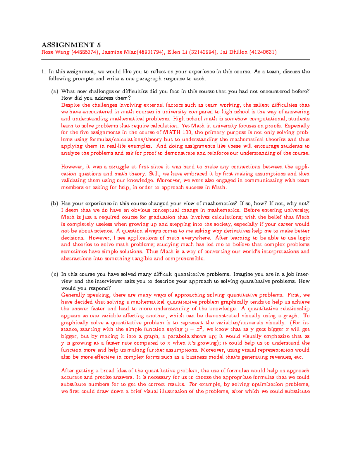 Assignment 5c source code Copy (2) 2 - ASSIGNMENT 5 Rose Wang (44885374 ...